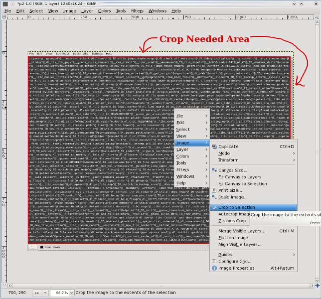 Geeky Code Wallpaper with GIMP – Phoxis