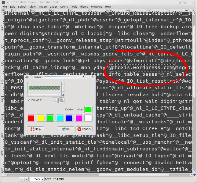 Geeky Code Wallpaper with GIMP – Phoxis